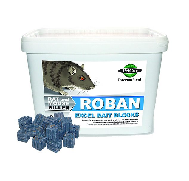 Roban Excel Difenacoum Bait Blocks 8kg - AFS Supplies