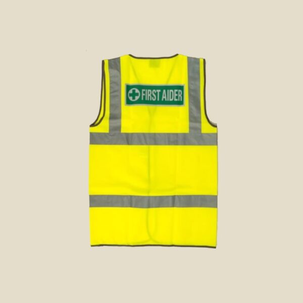 First Aider Hi-Vis Vest Yellow - AFS